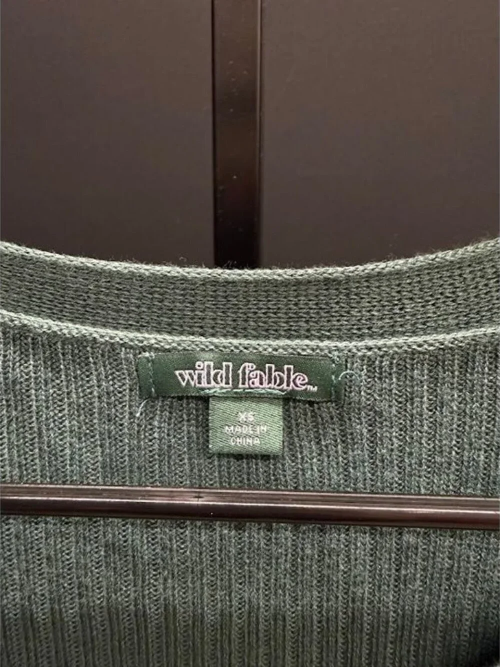wild fable | Sweaters | Wild Fable Green Ribbed Cropped Cardigan ...